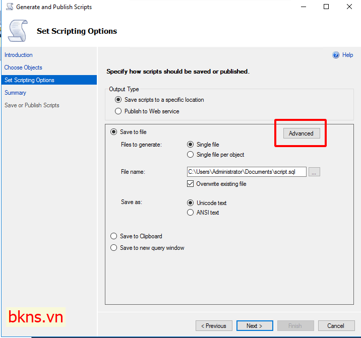 Hướng dẫn xuất cơ sở dữ liệu SQL Server thành file .sql để import trên ...