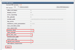 Sửa lỗi the uploaded file exceeds the upload_max_filesize directive in ...