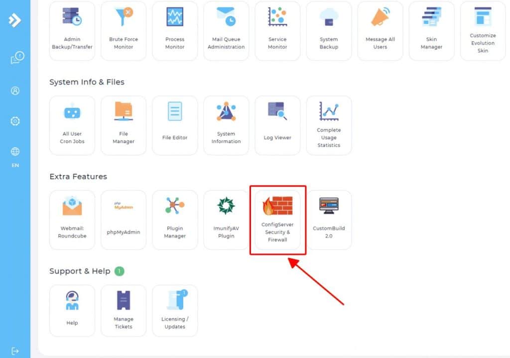 Hướng dẫn allow IP và mở port trên firewall CSF (trên directadmin)