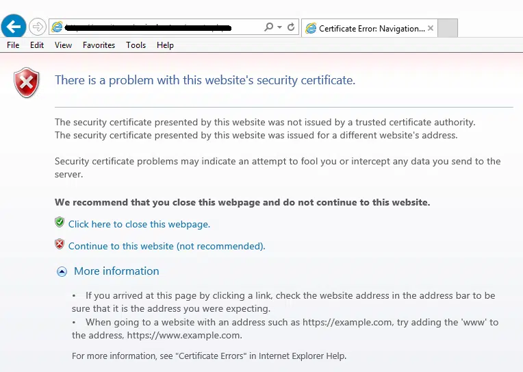 Khắc phục lỗi kết nối qua SSL sử dụng chứng chỉ bảo mật chưa xác thực - BKNS
