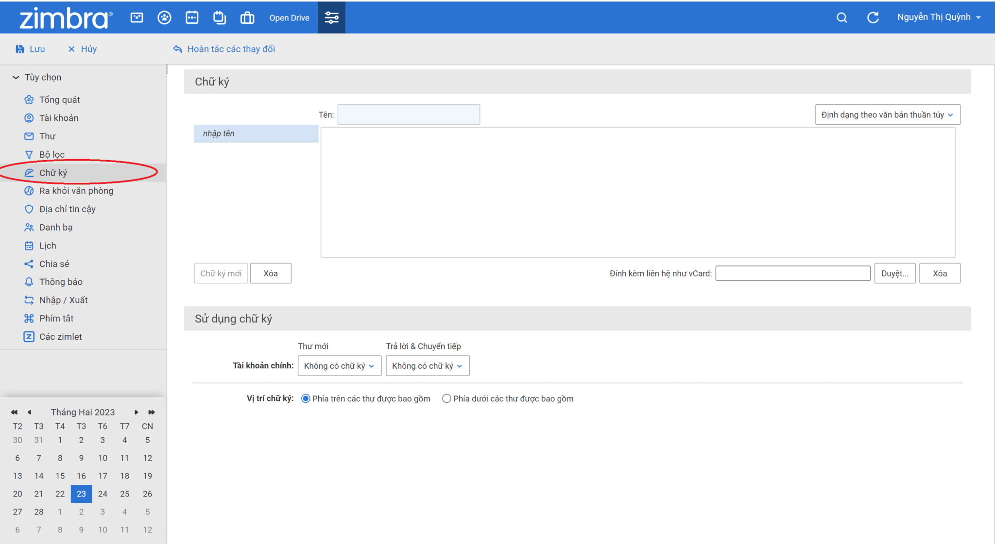 Zimbra mail là gì? Hướng dẫn cài đặt Zimbra và thêm chữ ký